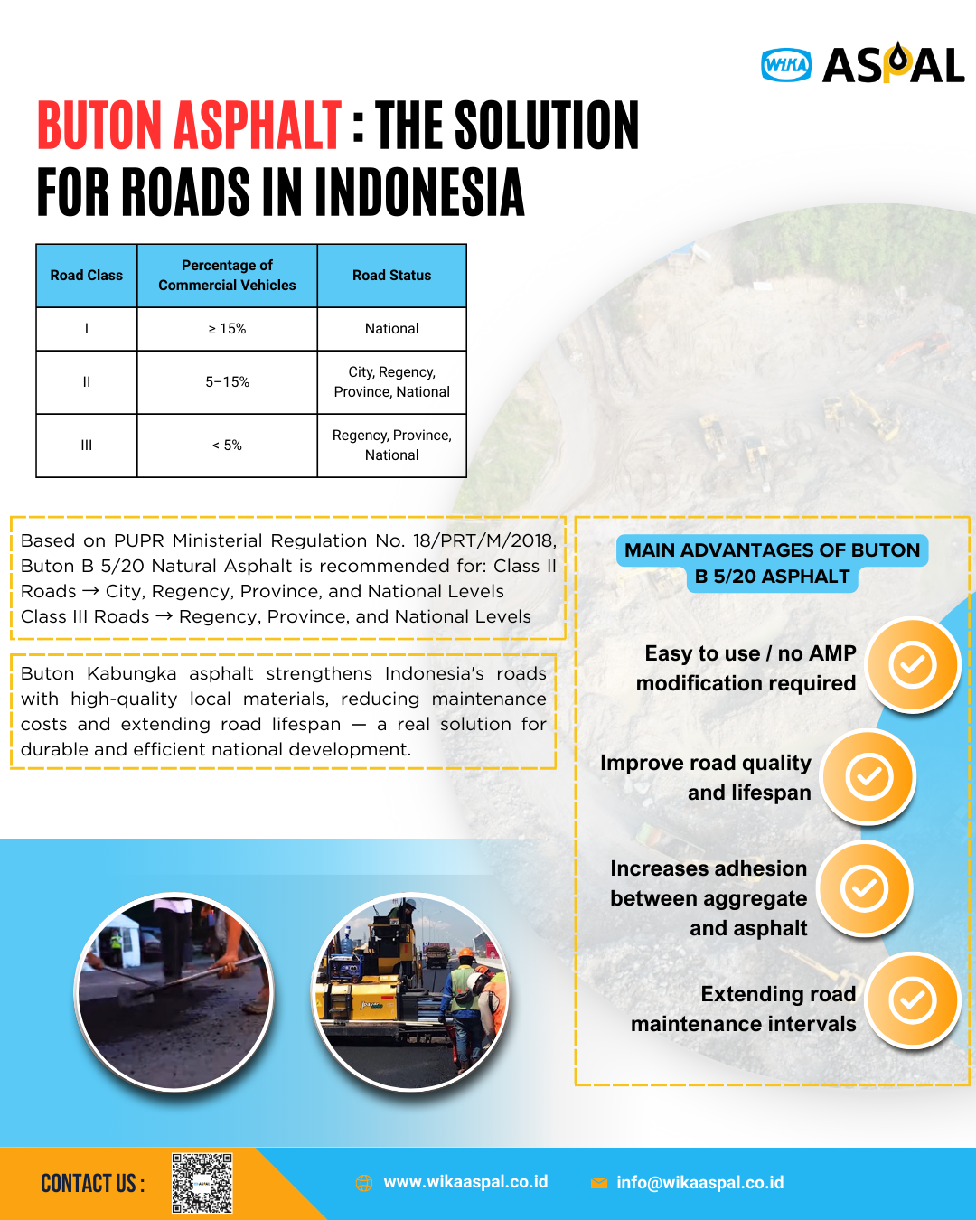 Buton Kabungka Asphalt for Roads in Indonesia - WIKA ASPAL